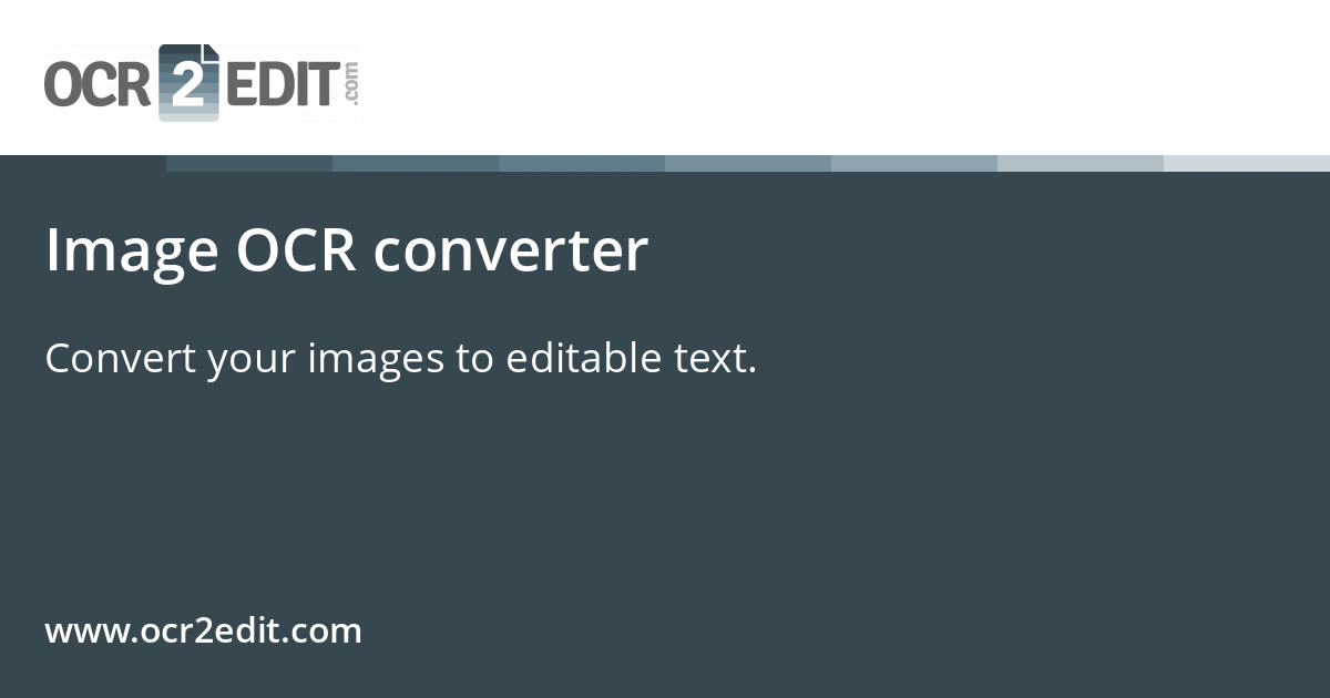 Image OCR converter